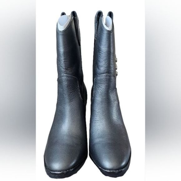 Ralph Lauren | Shoes | Nib Ralph Lauren Micah Leather Angle Boots In ...